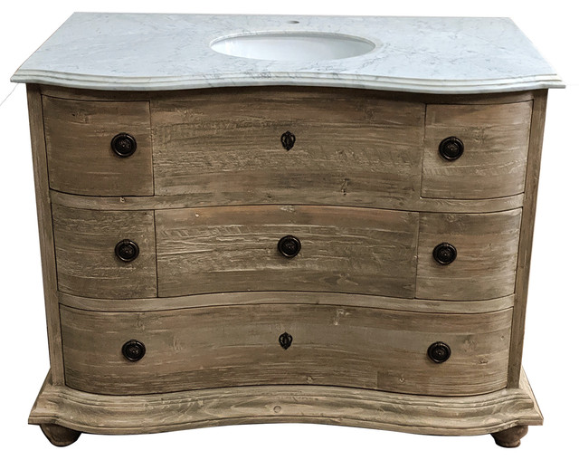 48" Reclaimed Pine Single Bath Vanity - Rustic - Bathroom Vanities And ...