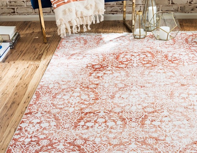 Contemporary Classique Brick Area Rug, 4'x6' - Contemporary - Area Rugs ...