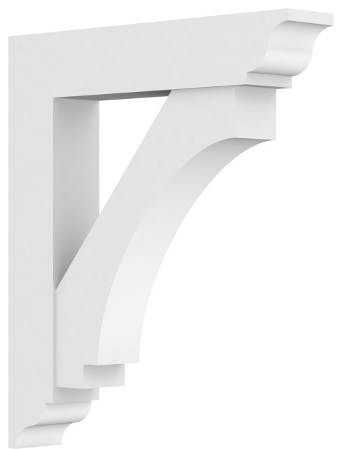 Standard Imperial Architectural Grade PVC Bracket, Traditional End, 5 ...