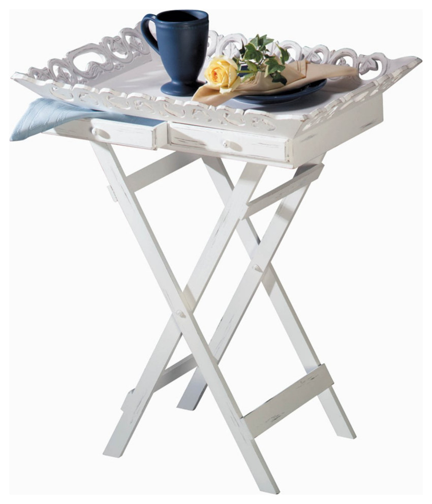 Elegant Tray Stand - Farmhouse - Tv Trays - by VirVentures | Houzz