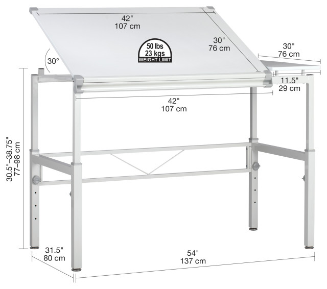Graphix II Workstation, 30"x42" - Contemporary - Drafting Tables - by ...