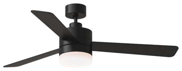 3 Blade Ceiling Fan Light Kit In Modern Style-15 Inches Tall and 52 ...