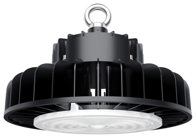 Hi-Bay LED 100W 100-277V Dimmable 5000K Light Black Finish ...