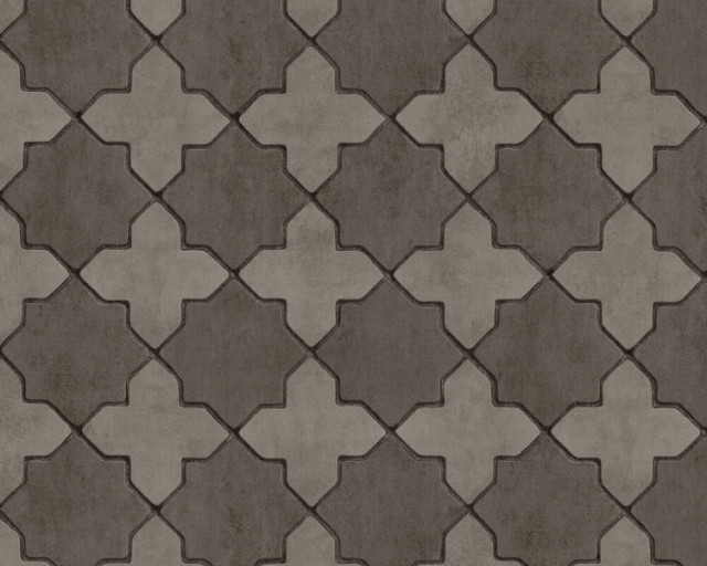 Sample, Mosaic Textured Wallpaper Featuring Star Shaped Tile, 374213 ...