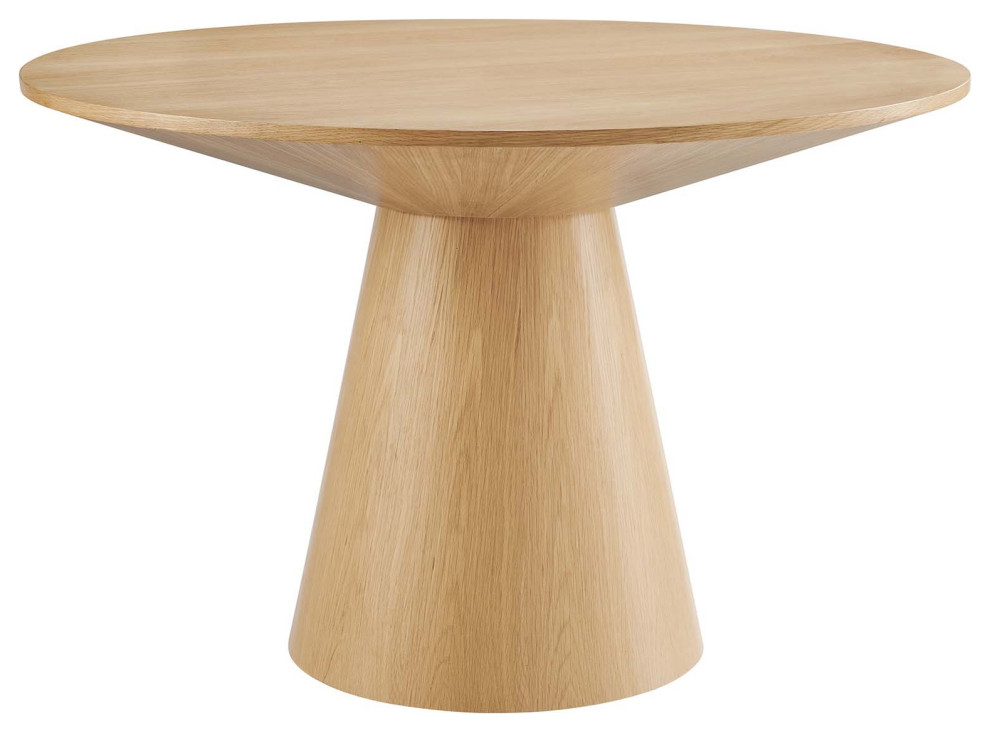 Provision 47" Round Dining Table, Oak - Transitional - Dining Tables ...