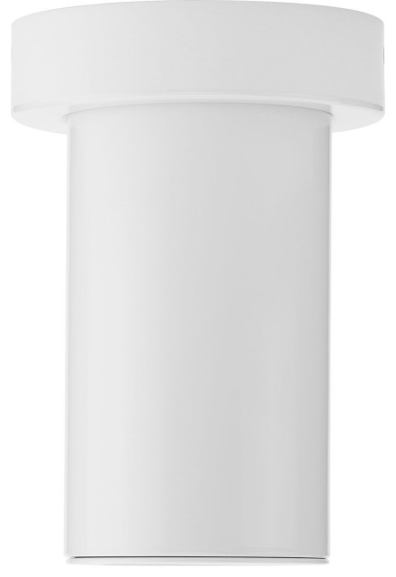3" White Surface Mount Modern Adjustable LED Cylinder, 5.09 in x 5.09 ...