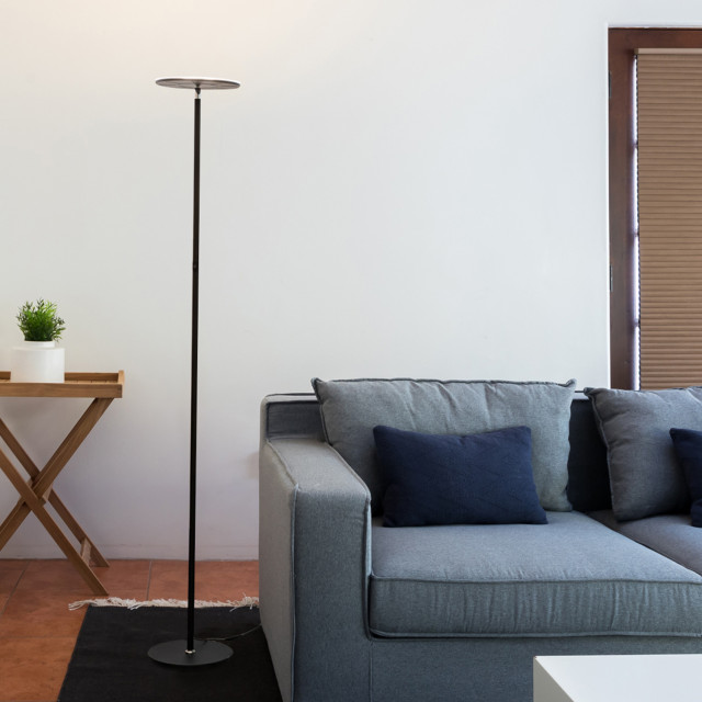 Brightech Sky Flux LED Torchiere Floor Lamp - Contemporary - Floor ...