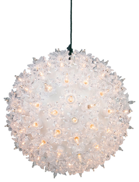 Clear Twinkling Lighted Hanging Starlight Sphere Outdoor Christmas ...