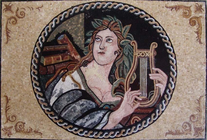 Mosaic Art, The Portrait of Apollo - Traditional - Tile Murals - by ...