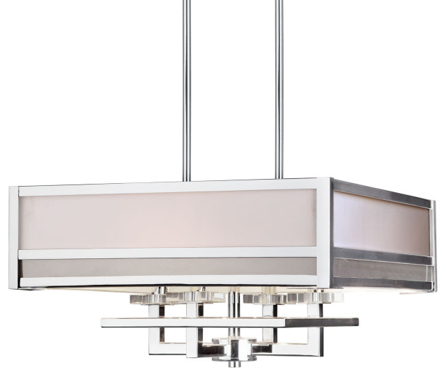 Forte Lighting 7035-04 4 Light 21"W Chandelier - Transitional - Kitchen ...