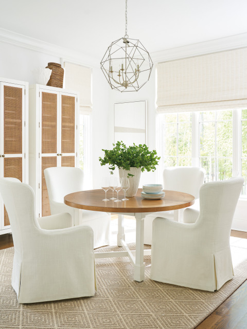 Aliso Upholstered Host Chair WithCasters - Transitional - Armchairs And ...