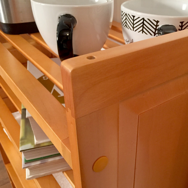 Solid Wood 3-Tier Storage Rack - Transitional - Display And Wall ...