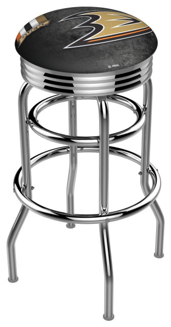Holland L7C3C 03 Anaheim Ducks 25" Double-Ring Counter Stool - Chrome ...