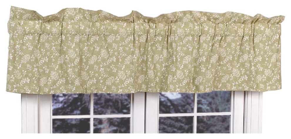 Valances Green Cotton Valance Chantelle 18"H x 80"W Renovators Supply ...