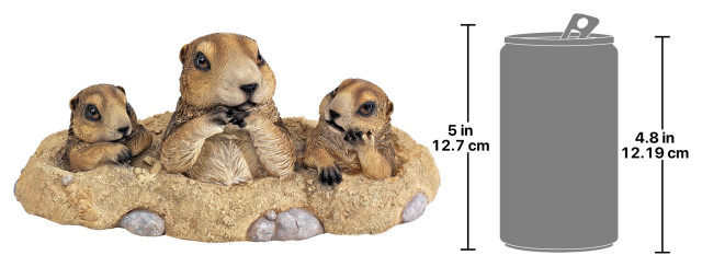 Burrowing Buddies Garden Gophers Statue - Contemporary - Garden Statues ...