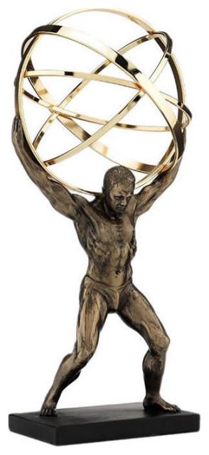 Greek Titan God Atlas Holding Celestial Sphere - Contemporary ...