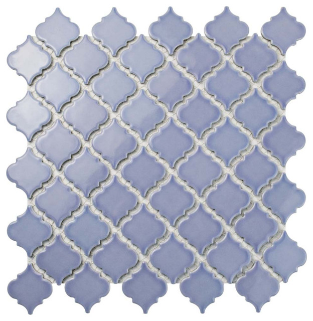 Hudson Tangier Mosaic Floor and Wall Tile, Lavender, Sample ...