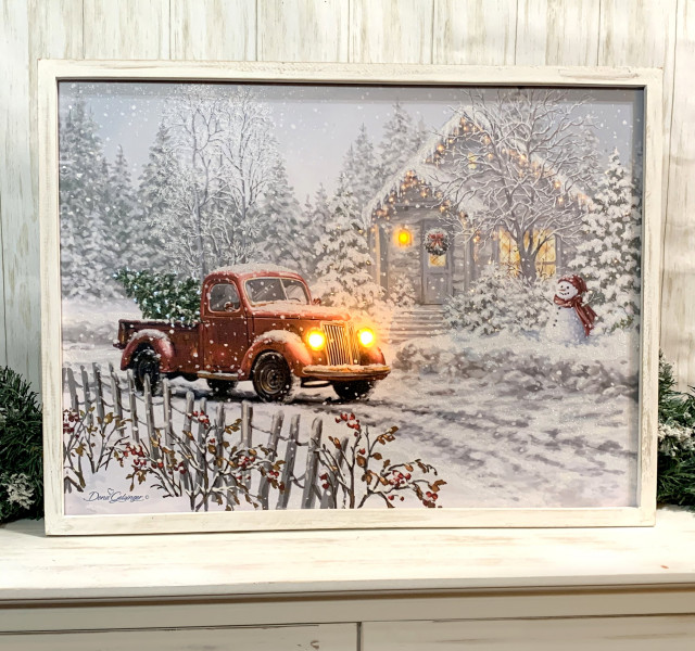 "Special Delivery" 18x24 Framed Fiber Optic - Farmhouse - Prints And ...