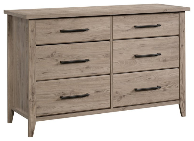 Sauder Summit Station Engineered Wood 6-Drawer Bedroom Dresser in ...