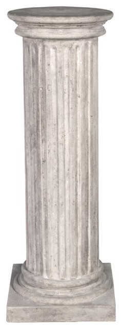 Design Toscano Large Greek Fluted Plinth - Traditional - Garden Statues ...
