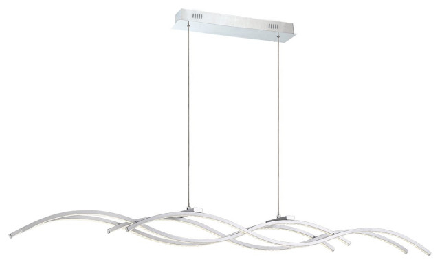 Silver LED Pendant from the Sly Collection, 3.250 - Modern - Pendant ...