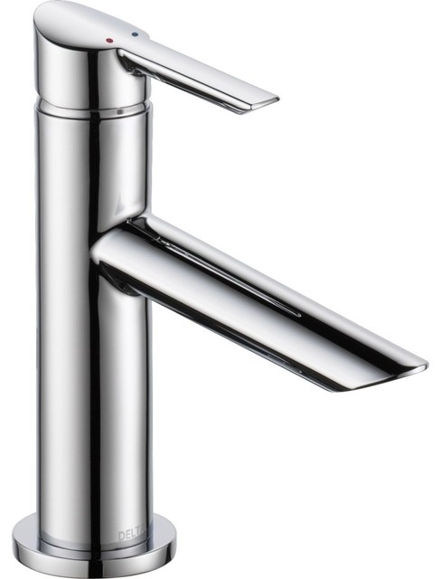 Delta Faucet 561-LPU-DST Compel Sing. Handle Faucet, less Pop-up Drain ...