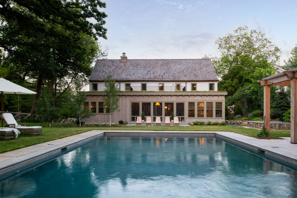 Modern European Cottage - French Country - Pool - Minneapolis - by Kyle ...