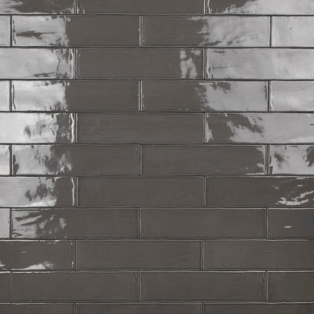 Chester Ceramic Wall Tile, Grafito, Sample - Contemporary - Wall And ...