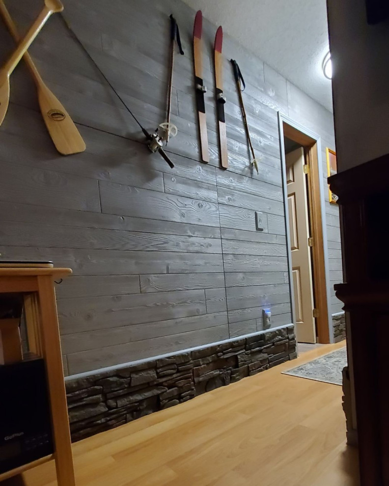 Kenai Stacked Stone Hallway Wainscoting - Hall - Denver - by GenStone ...