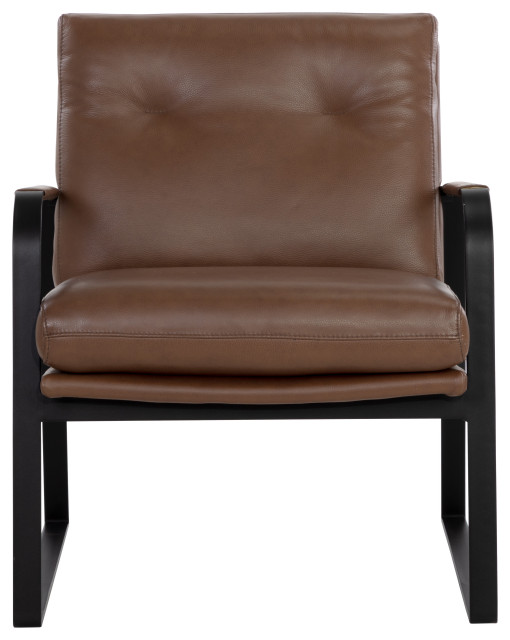 Sterling Lounge Chair Missouri Mahogany Leather - Industrial ...