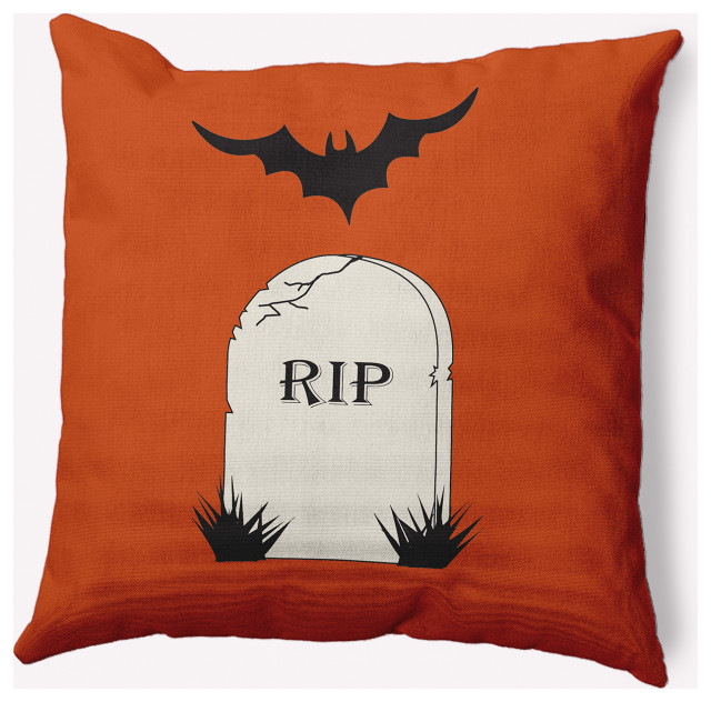 16" x 16" RIP Indoor/Outdoor Polyester Throw Pillow, Steel Gray, 18"x18 ...