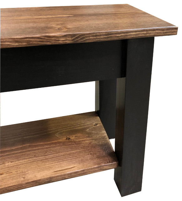 Laurent Bench With Shelf, 24" - Transitional - Accent And Storage ...