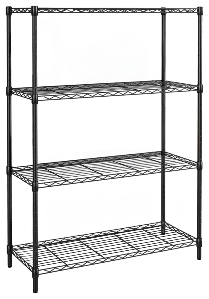 Furniture of America 4-Tier NSF Adjustable Steel Heavy Duty Wire ...