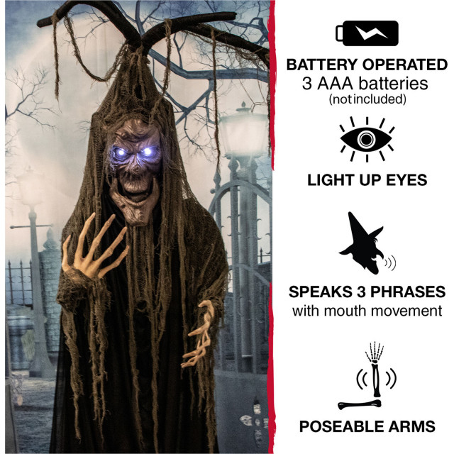 Life-Size Animated Haunted Talking Tree Prop With Moving Mouth ...
