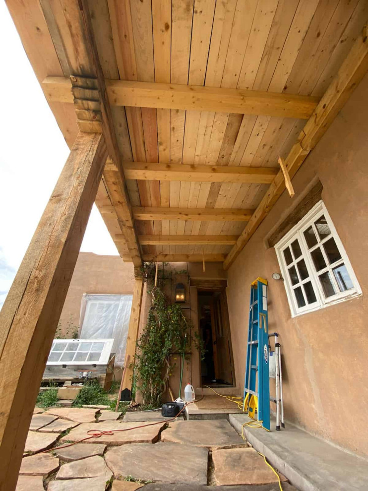 Timber-Frame Porch - Southwestern - Porch - Albuquerque - by ...