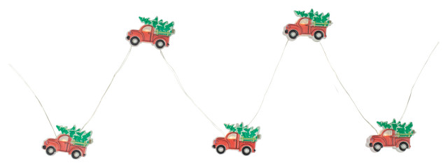 20-Count LED Truck Hauling Tree Micro Christmas Light Set 6ft Wire ...