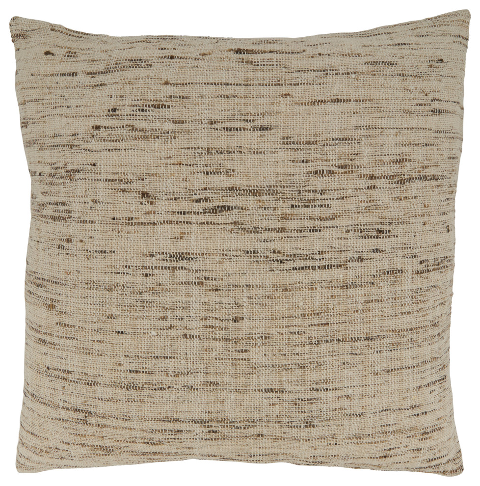Throw Pillow With Textured Design, 20" - Transitional - Decorative ...