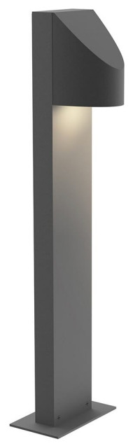 Shear 22" LED Aluminum Bollard in Textured Gray, 3.500 - Modern - Path ...