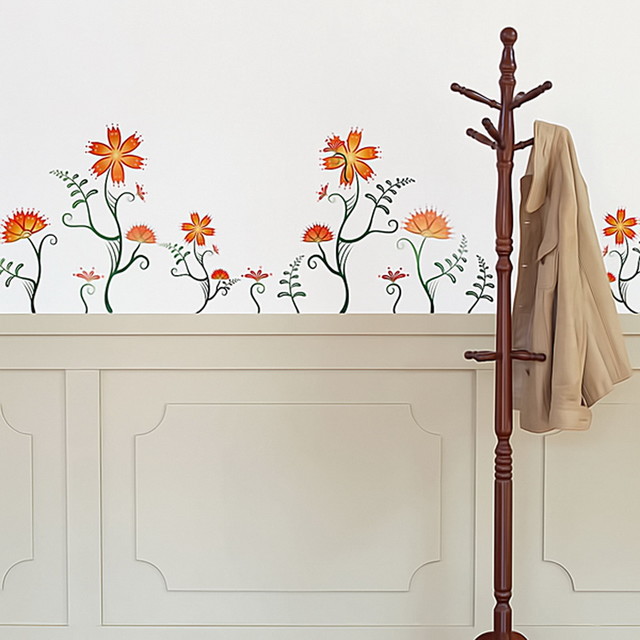 Flower Decor-3 - Wall Decals Stickers Appliques Home Decor ...