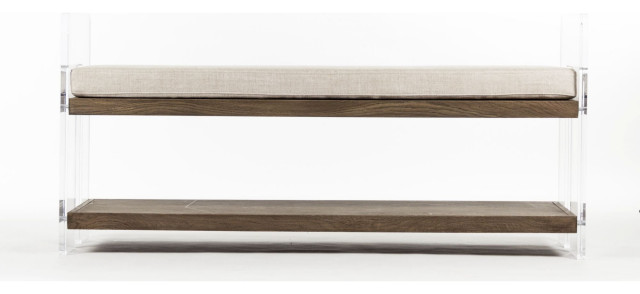 Dylan Acrylic Bench - Contemporary - Upholstered Benches - by Hudson ...