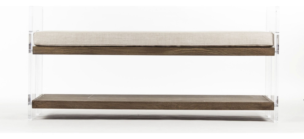 Dylan Acrylic Bench - Contemporary - Upholstered Benches - by Hudson ...