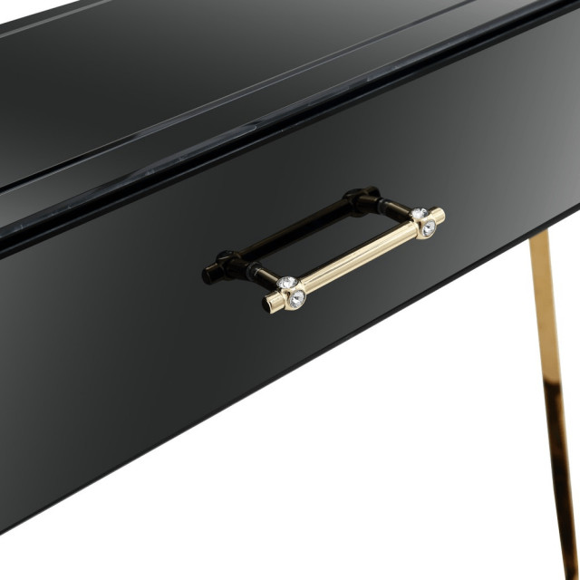 Black and Gold Console Table - Contemporary - Console Tables - by ...