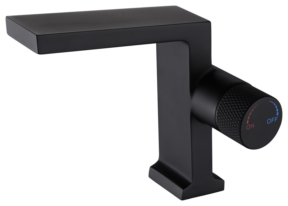 Modern Single hole Single Knob Handle Bathroom Sink Faucet ...