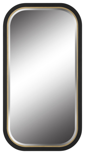 Nevaeh Curved Rectangle Mirror - Transitional - Wall Mirrors - by Ownax ...