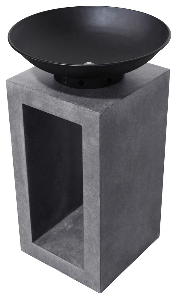 Astella Midas Fire Pedestal - Industrial - Fire Pits - by Astella | Houzz