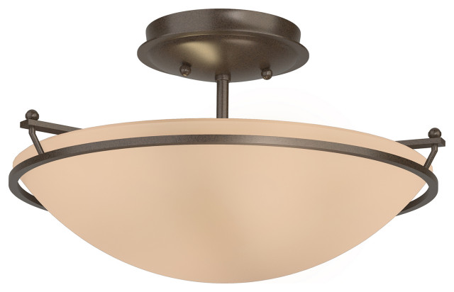 Plain Small Semi-Flush - Transitional - Flush-mount Ceiling Lighting ...