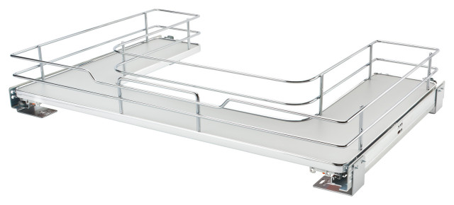 Solid Surface U-Shape Pull Out Organizer for Sink Base Cabinet, 32.5 ...