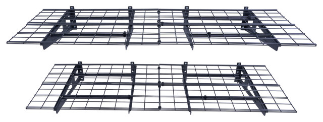 VEVOR 2-Pieces 4x2' Garage Storage Shelving Wall Mounted Heavy Duty ...