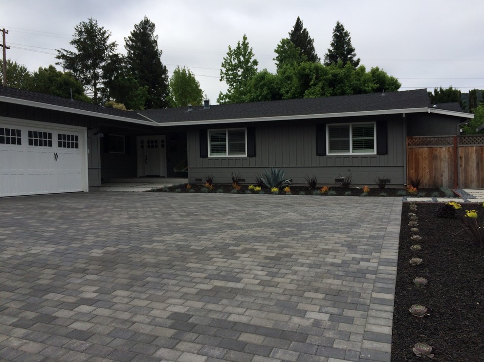 Modern Driveway and Front Yard Danville, CA - Modern - Landscape - San ...