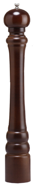Chef Specialties Pro Series Giant Pepper Mill, Walnut, 24", 24" - Traditional - Salt And Pepper ...